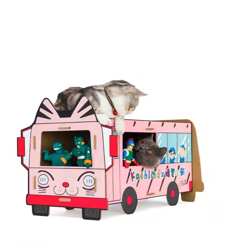 KASHIMA x Crayon Shin-chan School Bus Cat Scratcher – Fluffurry